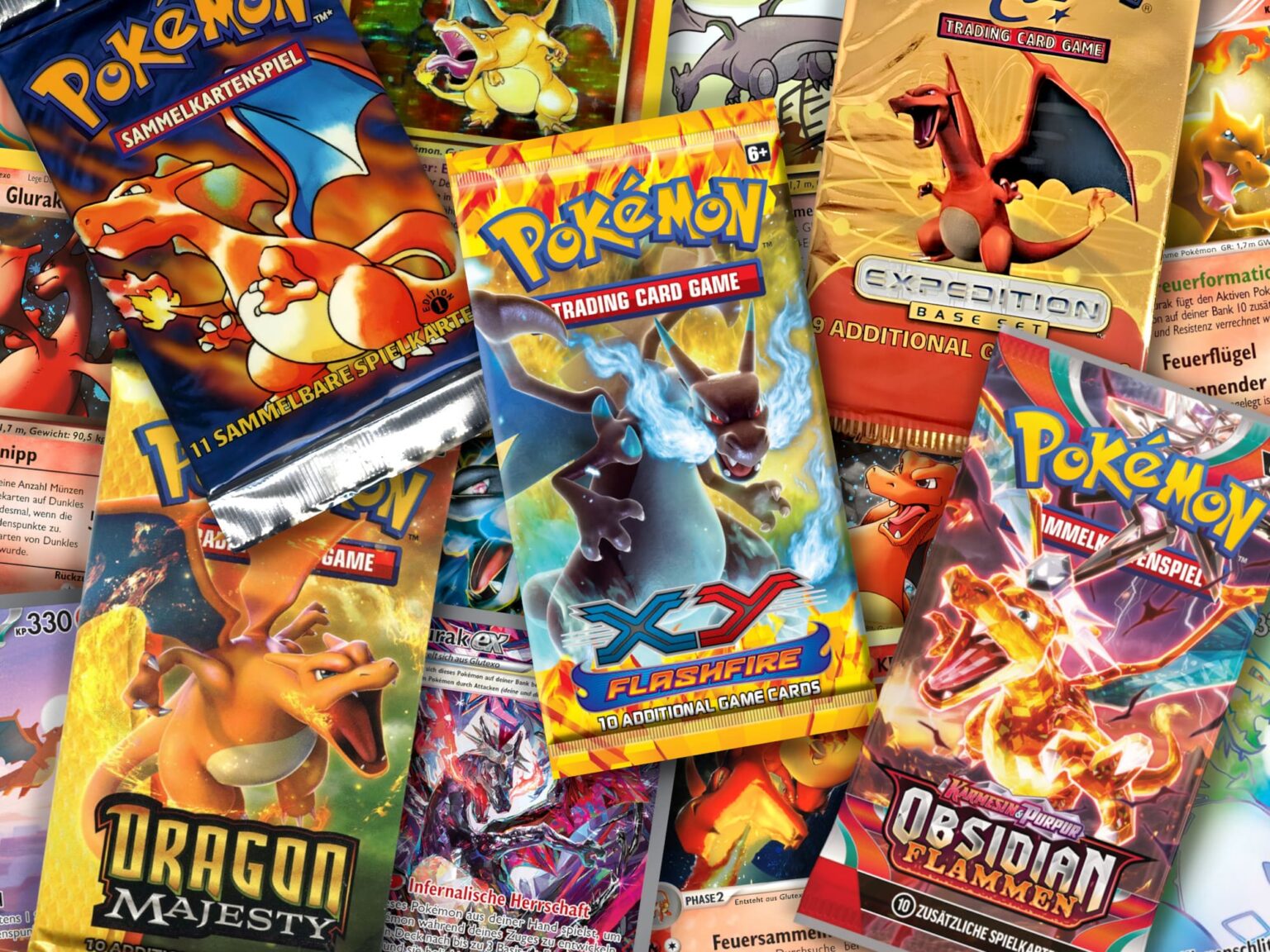 Aus diesen Pokémon Booster-Packs kannst du Glurak ziehen! | PokeZentrum