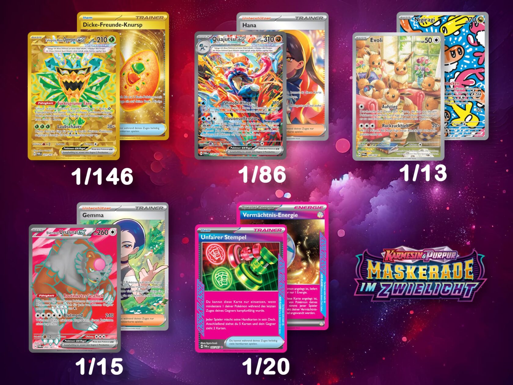 Neues Pokémon-Set "Maskerade im Zwielicht" ab sofort verfügbar ...
