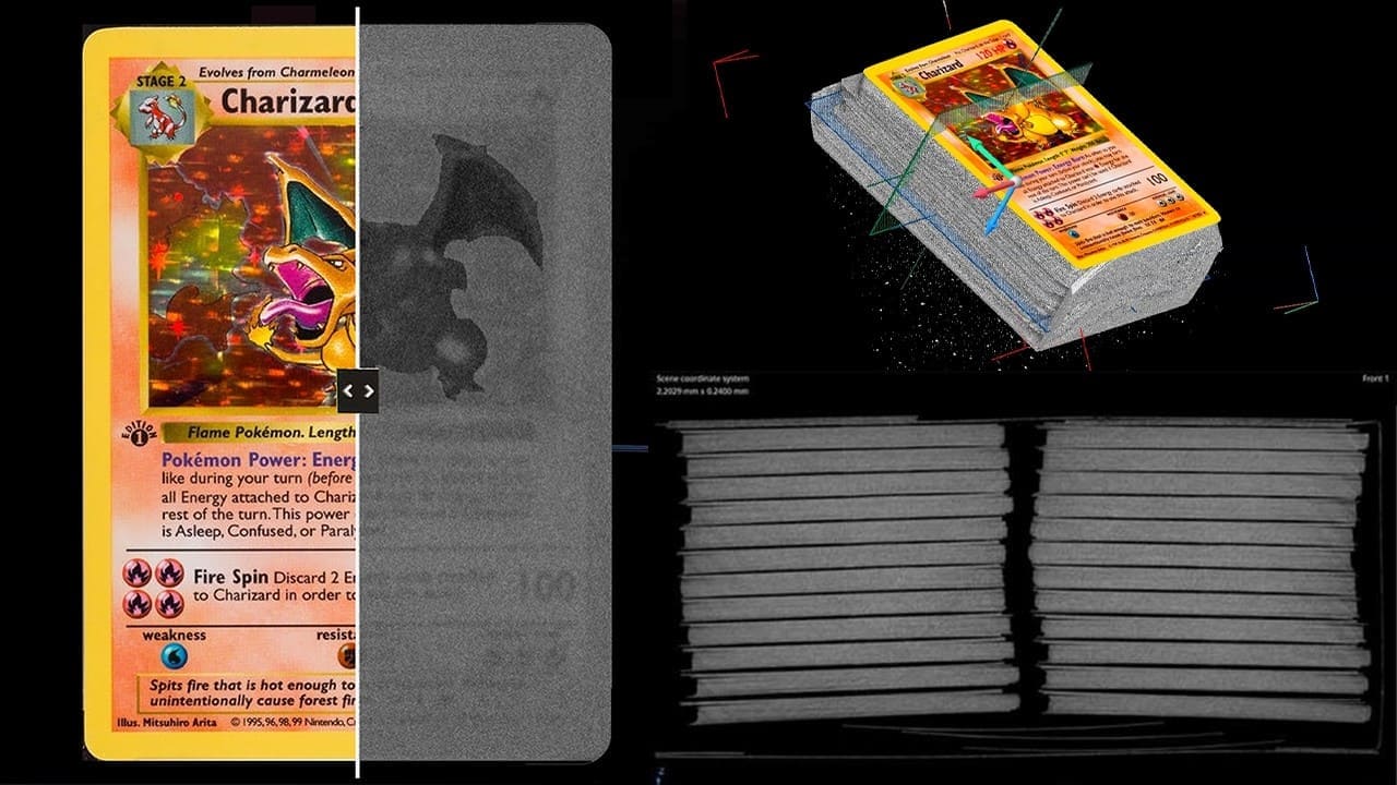 CT-Scanner erkennt holografische Karten in Pokémon-Boosterpacks ...