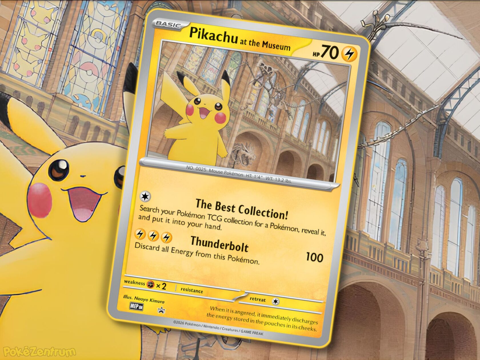 "Pikachu at the Museum" Promo-Pokémon-Karte vorgestellt! | PokeZentrum