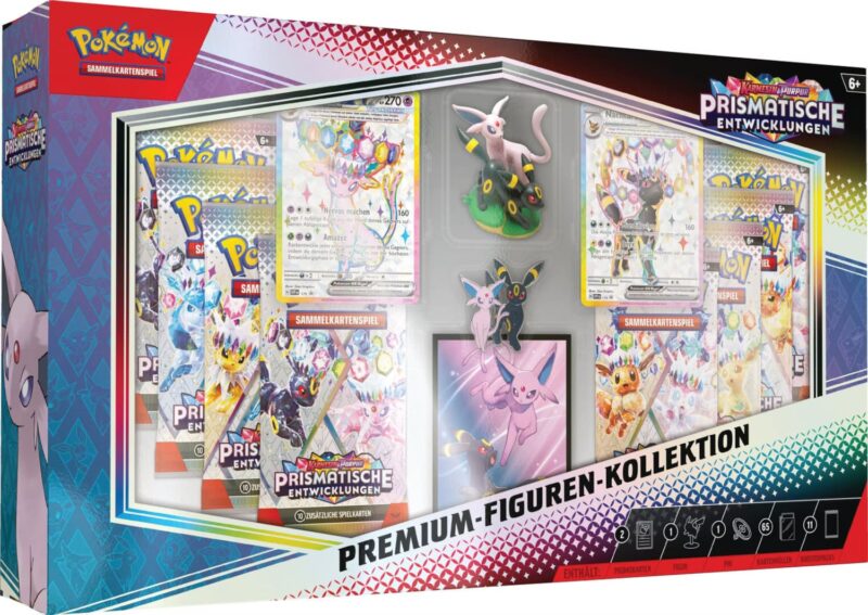 Entdecke die Pokémon "Prismatische Entwicklungen: Premium-Figuren-Kollektion"! | PokeZentrum