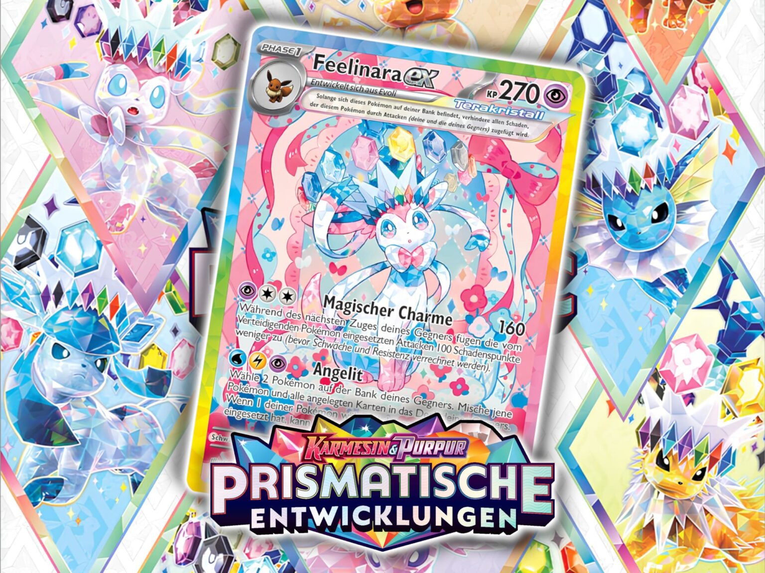 Feelinara-ex aus Pokémon "Prismatische Entwicklungen" enthüllt ...
