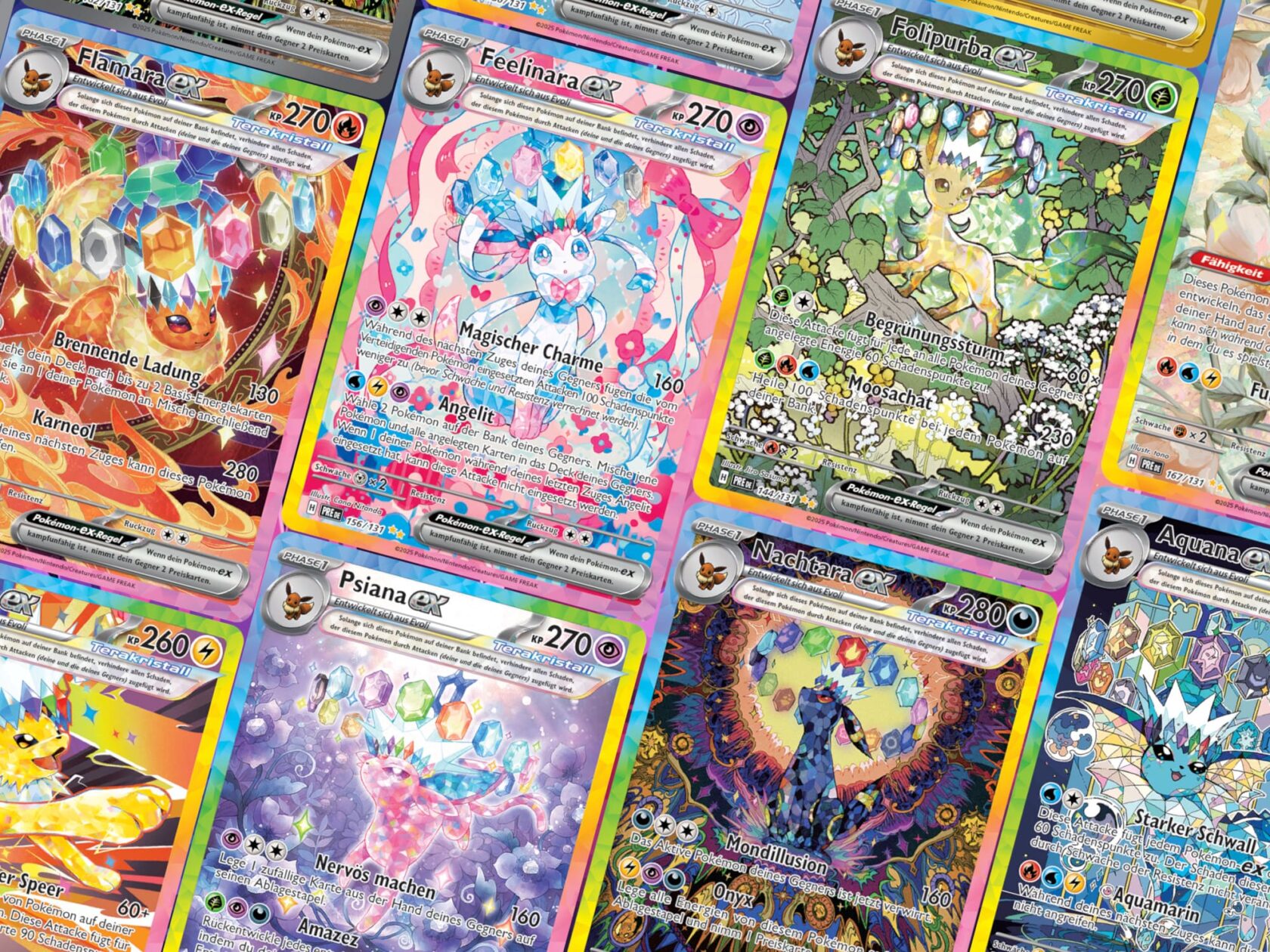 Alle Secret-Rare Pokémon-Karten aus "Prismatische Entwicklungen ...