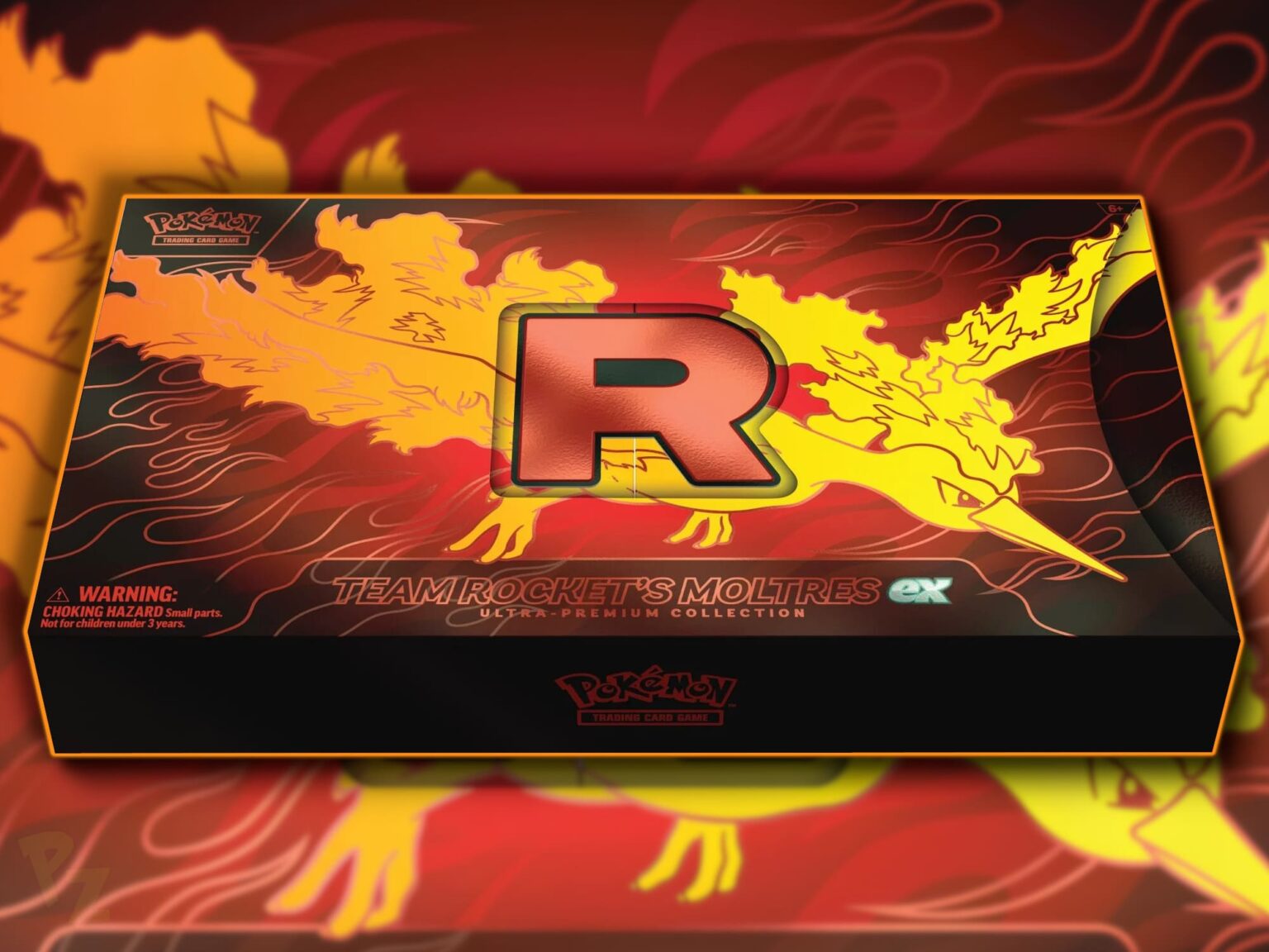 Pokémon "Team Rockets Moltres ex Ultra Premium Collection" enthüllt ...